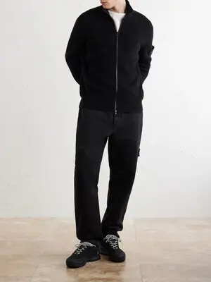 Stone Island Straight-leg Cotton Trousers