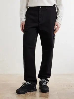 Stone Island Straight-leg Cotton Trousers