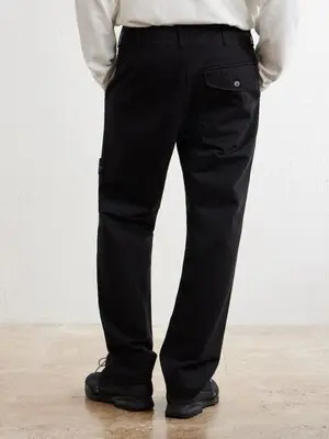 Stone Island Straight-leg Cotton Trousers