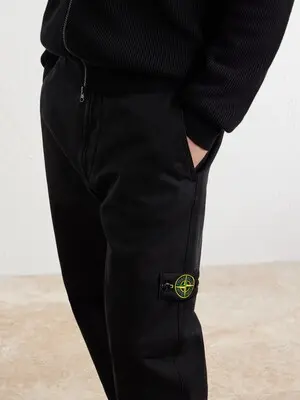 Stone Island Straight-leg Cotton Trousers