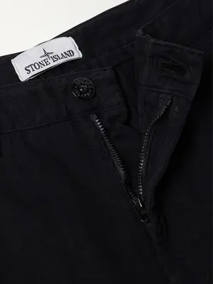 Stone Island Straight-leg Cotton Trousers