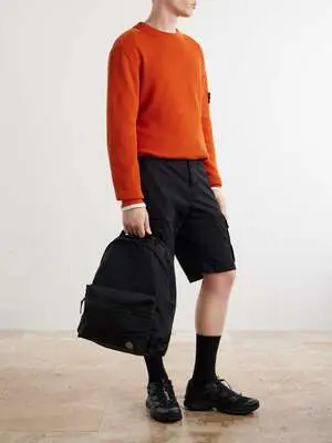 Stone Island Logo-appliqué Shell Backpack