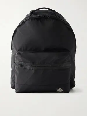 Stone Island Logo-appliqué Shell Backpack