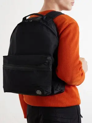 Stone Island Logo-appliqué Shell Backpack
