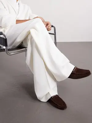 TOM FORD Ripley Embellished Suede Loafers