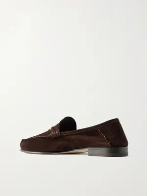 TOM FORD Ripley Embellished Suede Loafers