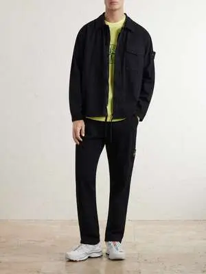 Stone Island Herringbone Cotton Overshirt