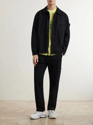 Stone Island Herringbone Cotton Overshirt