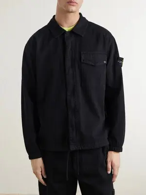 Stone Island Herringbone Cotton Overshirt