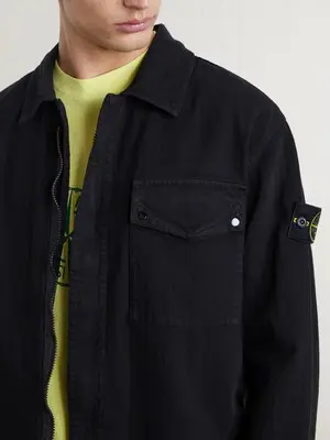 Stone Island Herringbone Cotton Overshirt