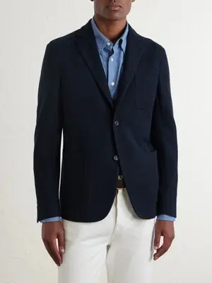 SLOWEAR Wool-blend Jersey Blazer