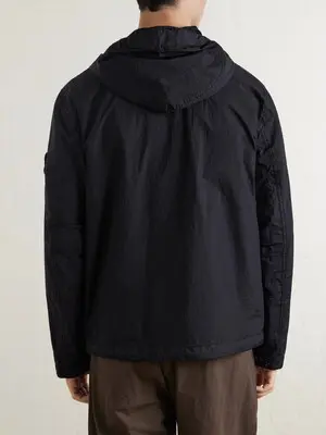 Stone Island Crinkle-shell Hooded Jacket