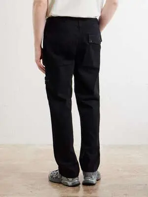 Stone Island Straight-leg Cotton Trousers