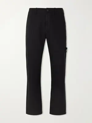Stone Island Straight-leg Cotton Trousers