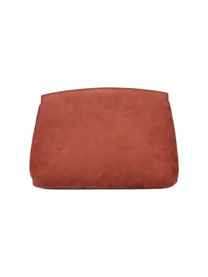 LIFFNER Pouch In Suede "pushlock - Brown