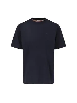 Burberry T-shirt "check" Black