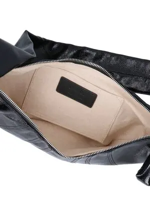 LEMAIRE Small Croissant Shoulder Bag - Black