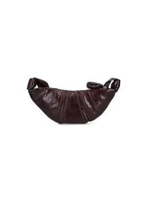 LEMAIRE Small Shoulder Bag "croissant - Brown