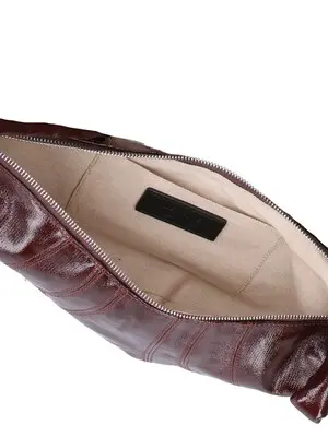 LEMAIRE Small Shoulder Bag "croissant - Brown