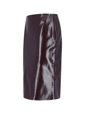 COURREGES Vinyl Midi Skirt