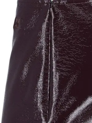COURREGES Vinyl Midi Skirt