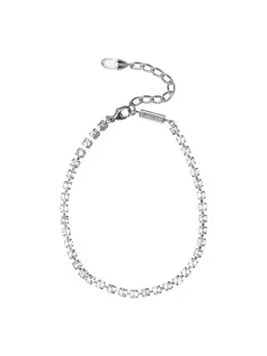 JIMMY CHOO Crystal Anklet - Silver