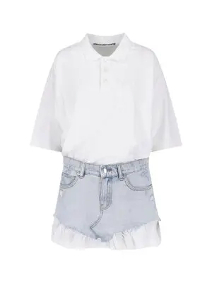 Alexander Wang Layered Mini Dress - Light Blue