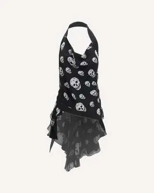 Alexander McQueen Halter Silk Top