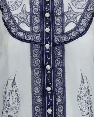 Farm Rio Printed Ramie Shirt