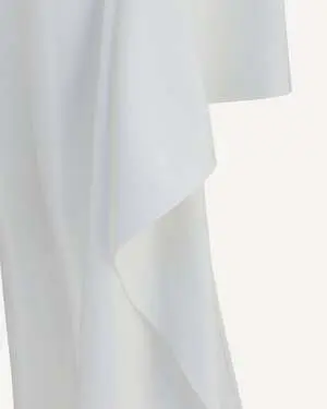 Alaïa Asymmetrical Cotton T-shirt With High Neck