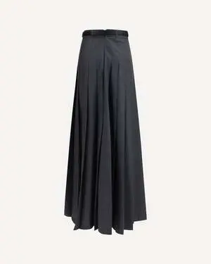 SELF-PORTRAIT Pleated Maxi Skirt