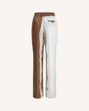Kiton Striped Silk Pants