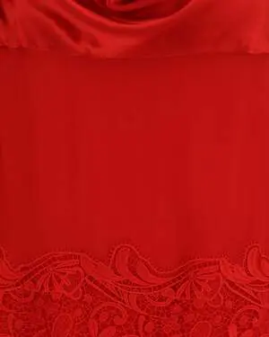 FERRAGAMO Draped Lace Dress