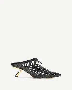 FERRAGAMO S Sculpted Heel Mules - Black