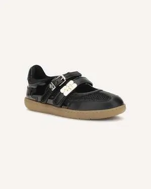 GANNI Sue Ballerinas With Buckle Detail