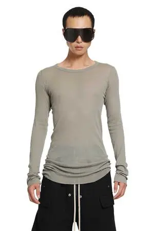 Rick Owens Tower Rib Ls T - Grey