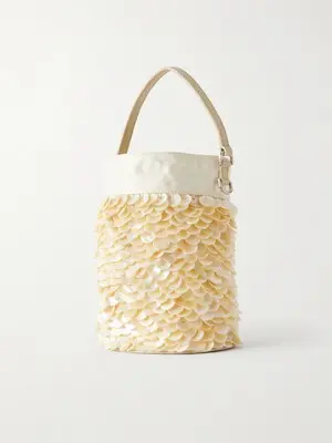 Staud Lila Sequined Bucket Bag