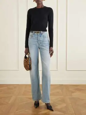 Saint Laurent Cropped Cashmere Sweater