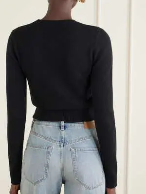 Saint Laurent Cropped Cashmere Sweater