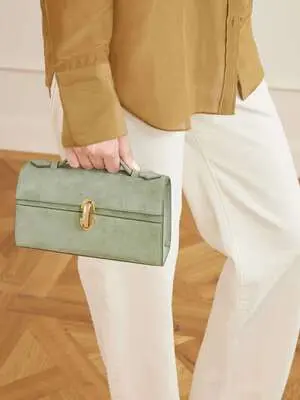 Savette Symmetry Pochette Suede Tote