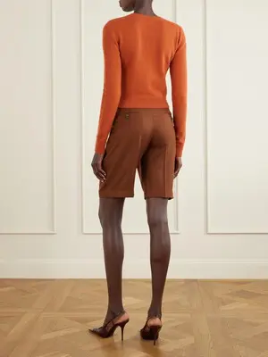 Saint Laurent Cashmere Crewneck Sweater - Orange