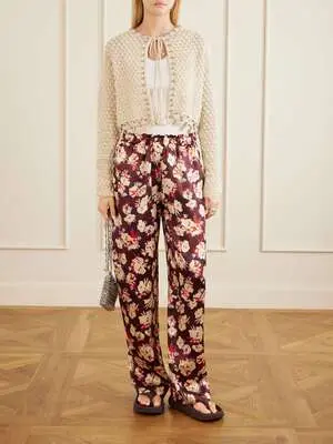 Rabanne Embellished Crocheted Cotton Cardigan