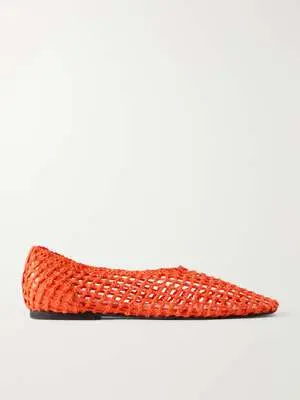 Proenza Schouler Slant Crocheted Ballet Flats