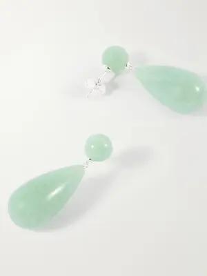 Lié Studio The Lola Sterling Silver Aventurine Earrings