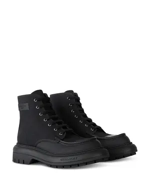 Givenchy Lace-up Combat Boots - Black