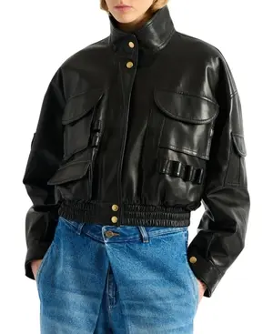 Balmain Lambskin Bomber Jacket