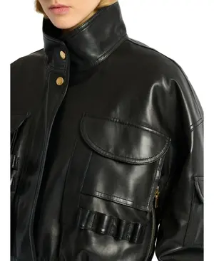 Balmain Lambskin Bomber Jacket