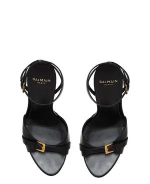 Balmain Anthem Smooth Leather Sandals