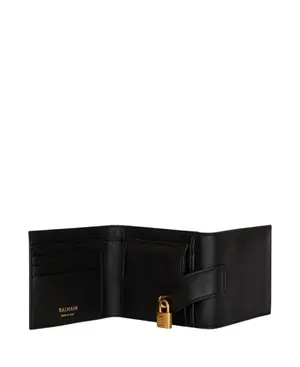 Balmain Pulse Trifold Smooth Leather Wallet - Black