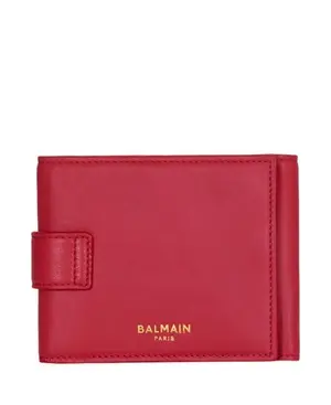 Balmain Pulse Trifold Smooth Leather Wallet